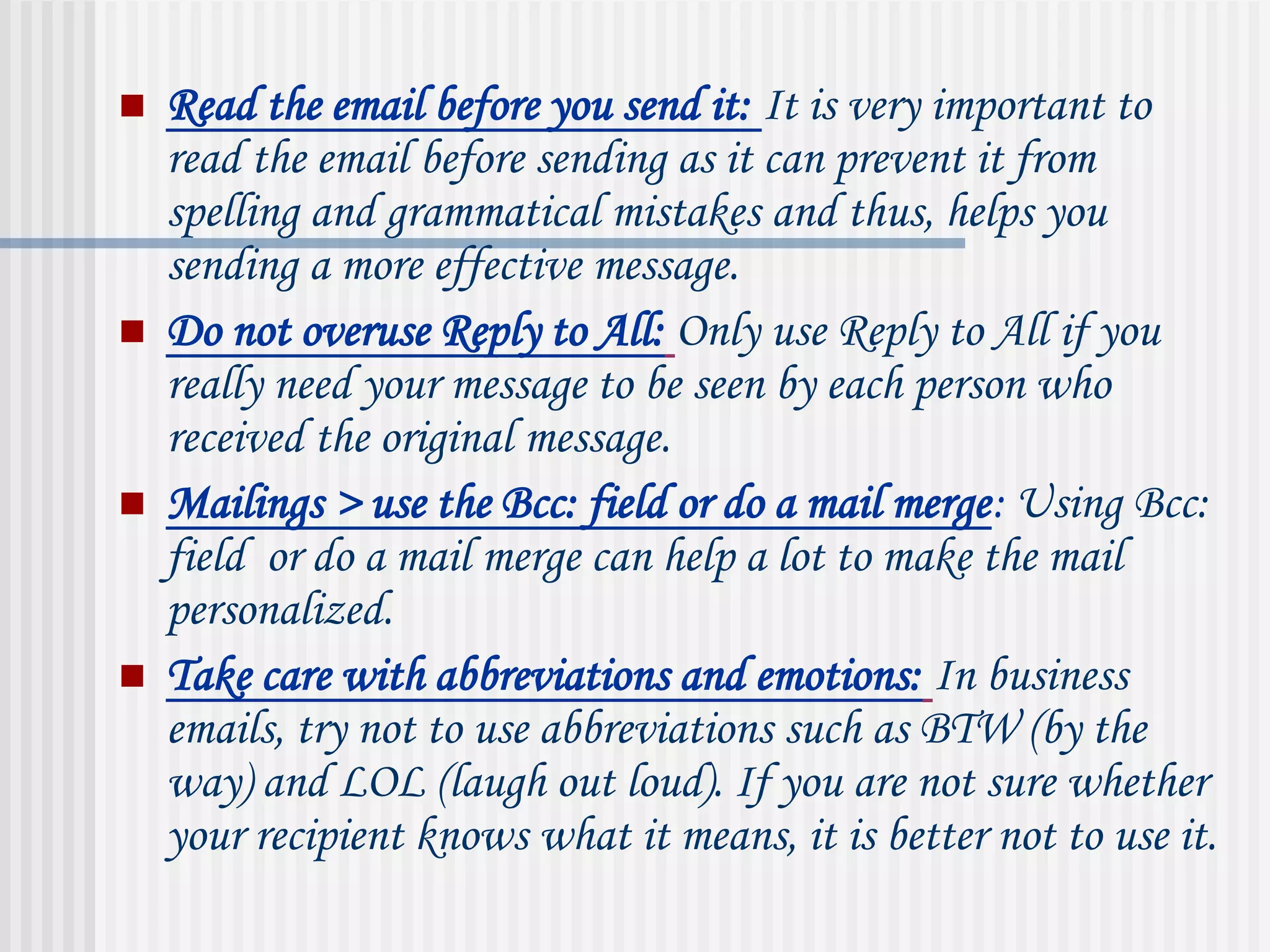 Email etiquette | PPT