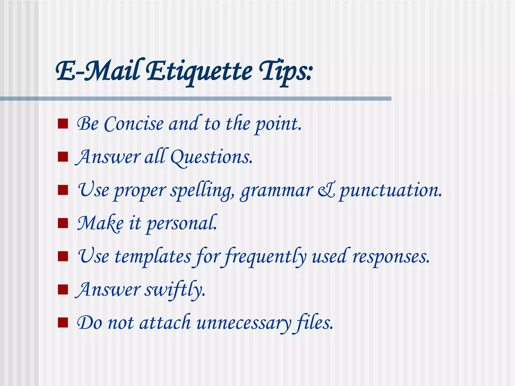 Email etiquette | PPT