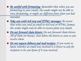 Email etiquette | PPT