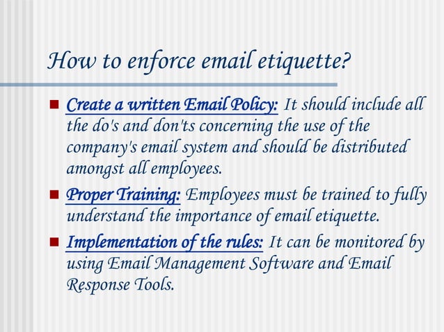 Email etiquette | PPT