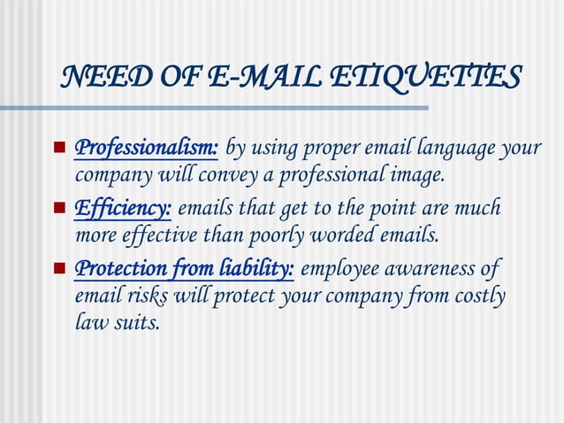 Email etiquette | PPT