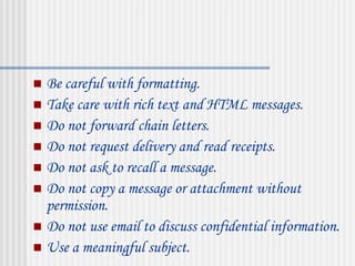 Email etiquette | PPT