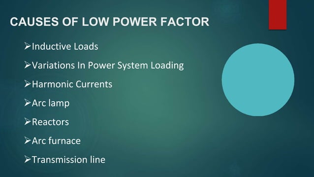 POWER FACTOR IMPROVE | PPTX | Gas and Electric | Home Utilities