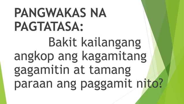 16 EPP-AGRI.Aralin 16-Paraan ng Paggamit ng Kagamitang Paghahalaman.pptx