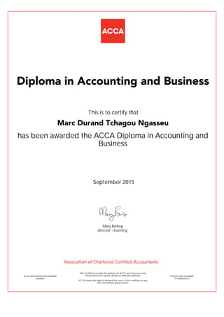 Certificate | PDF