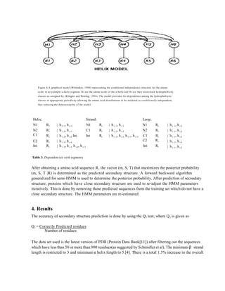 Protein Secondary Structure Prediction using HMM | PDF