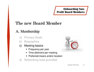 OnBoard Non-Profit Board Of Directors - Susanne Petersson | PDF