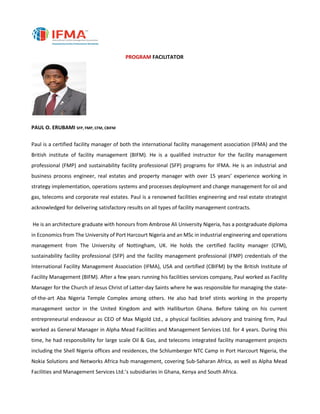 IFMA FMP Course literature -JUNE 2016 -updated | PDF | Business ...