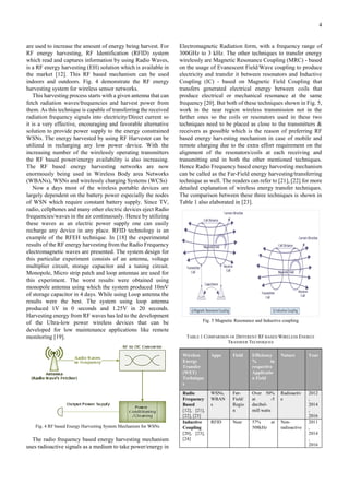 Energy Harvesting Techniques in Wireless Sensor Networks – A Survey | PDF