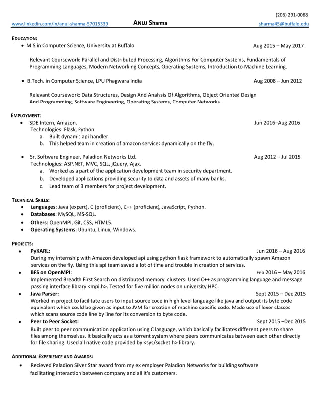 resume_anuj_sharma | PDF