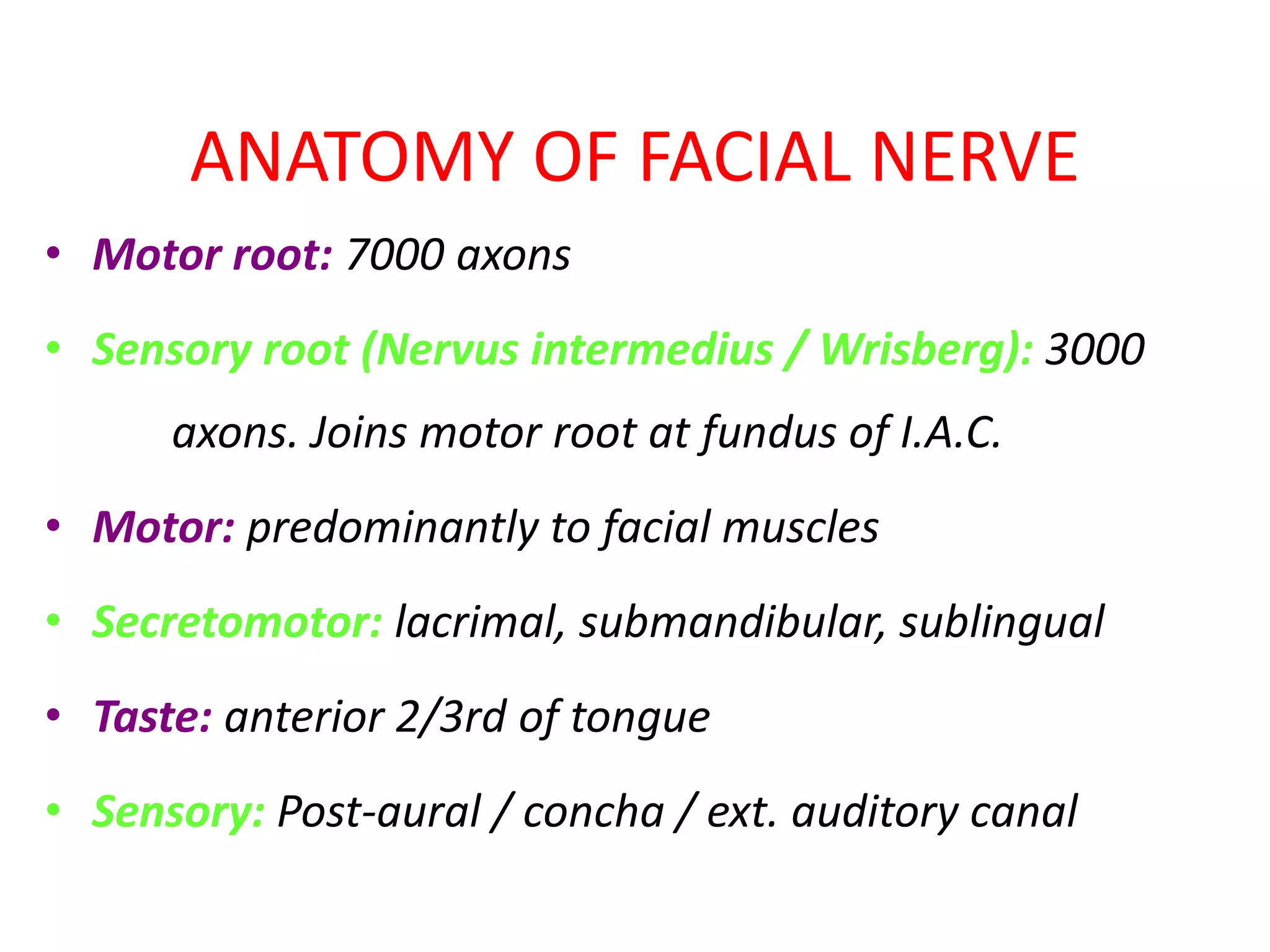 Facial Nerve | PPTX