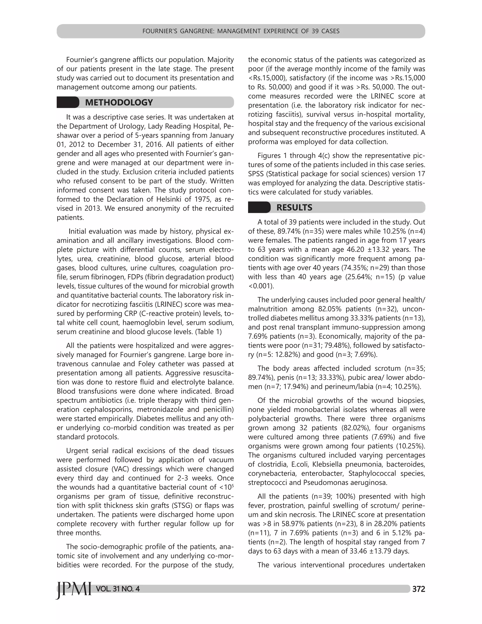 Fournier's gangrene | PDF