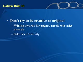 16 golden rules to increase sales | PPTX