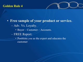 16 golden rules to increase sales | PPTX