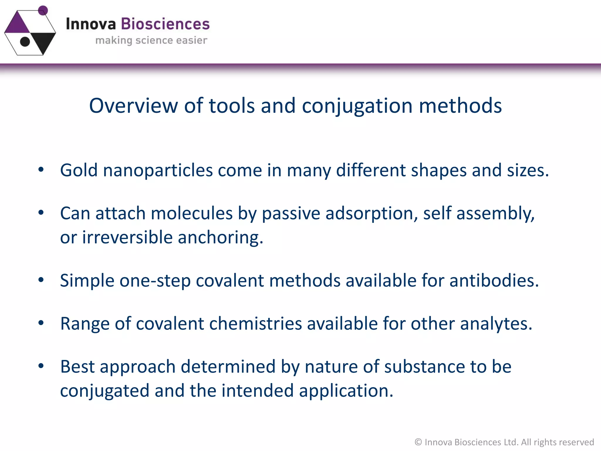 Gold nanoparticles - optimization of conjugates | PDF