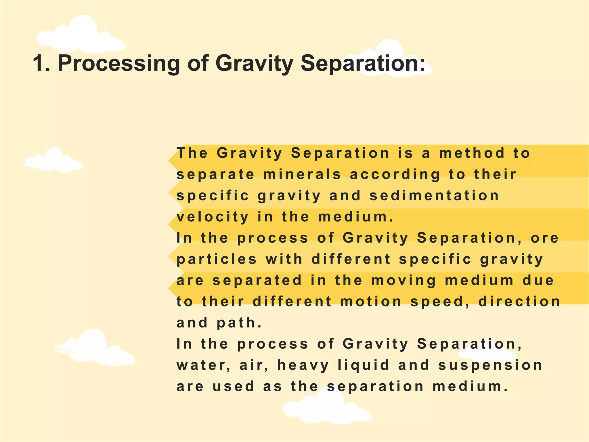 gravity separation processing and application | PDF