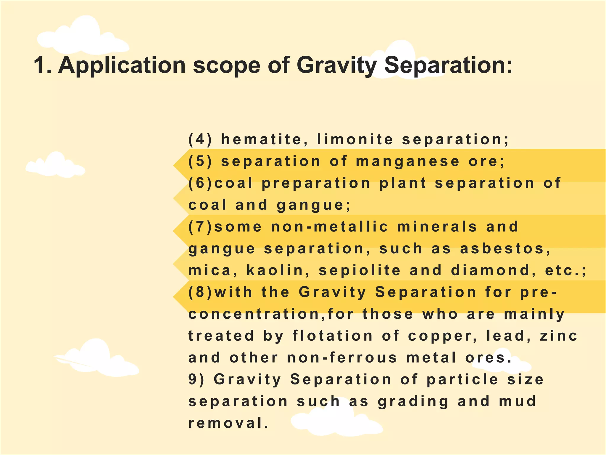 gravity separation processing and application | PDF