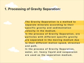 gravity separation processing and application | PDF