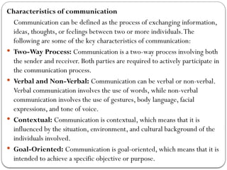 16_Characteristics of communication_GYAN-LIS-CLASSES | PPTX