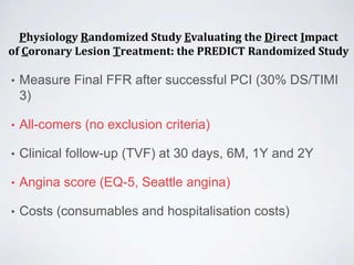 PCI & AimRadial 2018 | Post-PCI FFR: Time is coming - Olivier F ...
