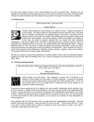 16 habits of mind | PDF | Educational Assessment | Education