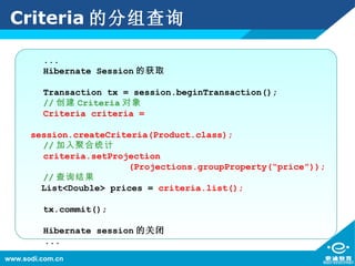 16 hibernate criteria查询 | PPT