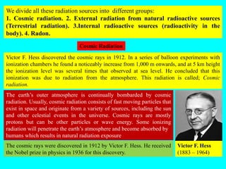 18 HM-- RADIATION SOURCES -NATURAL AND MAN MADE | PPTX