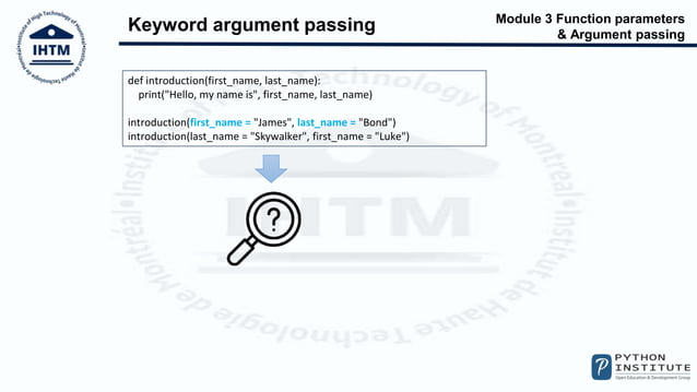 Python PCEP Function Parameters | PPT Python PCEP Function Parameters | PPT