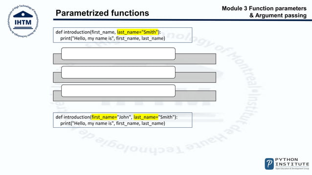 Python PCEP Function Parameters | PPT Python PCEP Function Parameters | PPT
