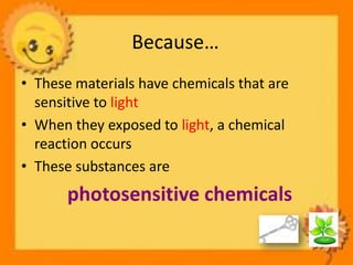 chemical reaction in the presence of light | PPTX