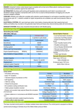 16 Kva Japan Yanmar generator Data Sheet | PDF