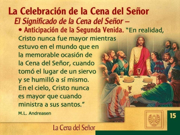 # 16 la cena del senor