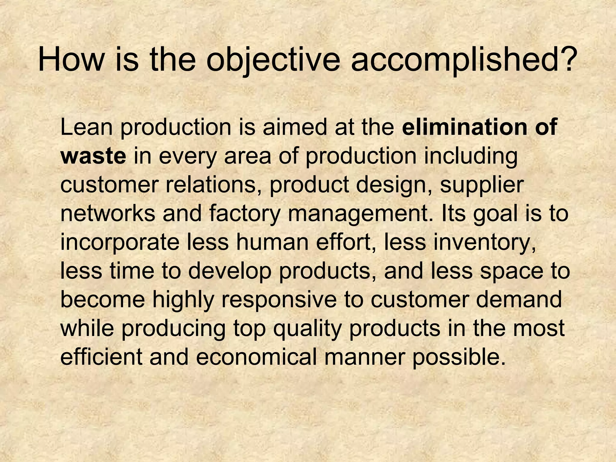 16 lean manufacturing | PPT