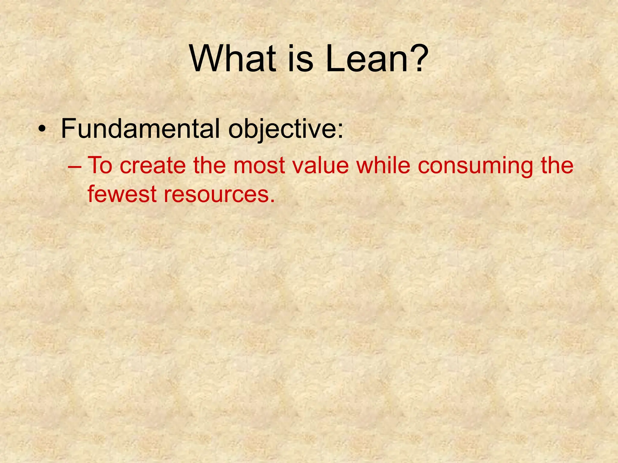 Presentation on Lean Manufacturing and waste elimination | PPT