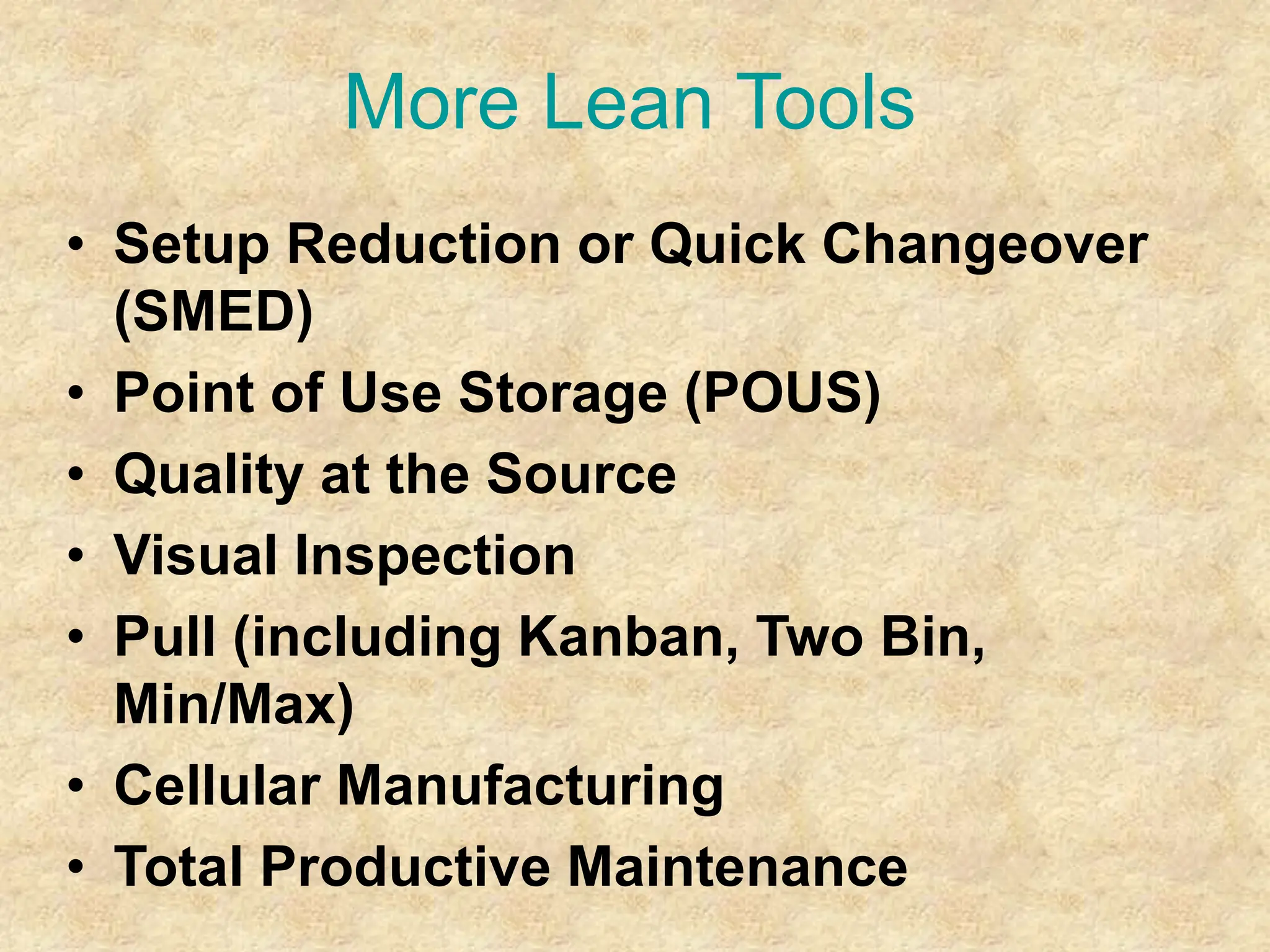 Presentation on Lean Manufacturing and waste elimination | PPT