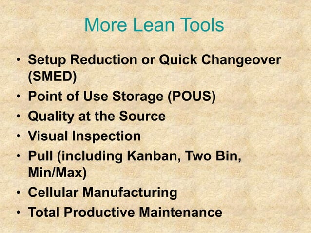 Presentation on Lean Manufacturing and waste elimination | PPT