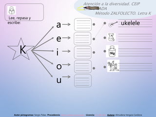 16_Lectoescritura_K.ppt presentacion consonante k | PPT