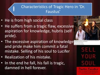 characteristics of tragic hero with reference to ' Hamlet', 'Dr ...