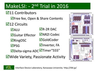 Open Source LSI Design & Fabrication Project for Distributed IP Development | PPTX
