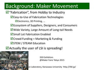 Open Source LSI Design & Fabrication Project for Distributed IP Development | PPTX