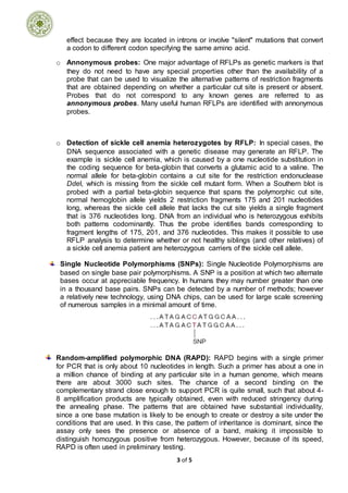 Molecular markers | DOC