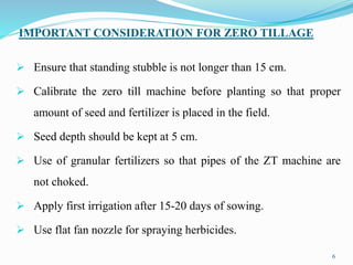 Zero tillage in Wheat | PPTX