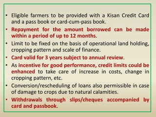 Kisan credit card | PPTX
