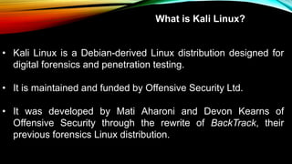 kali linux | PPTX