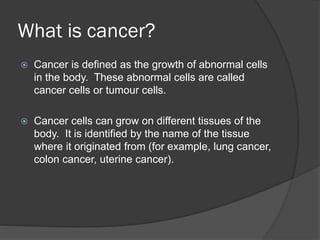 N Tense Your Natural Choice Against Cancer | PPTX