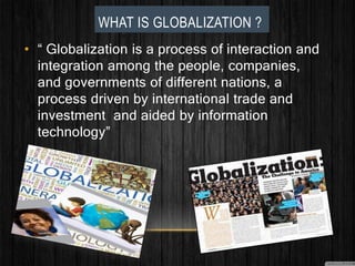 Globalization in One Night @ The Call Center | PPTX