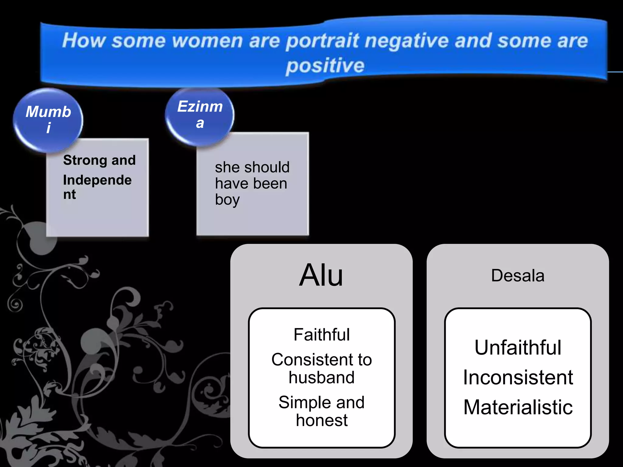 Representation of Women in African literature | PPT