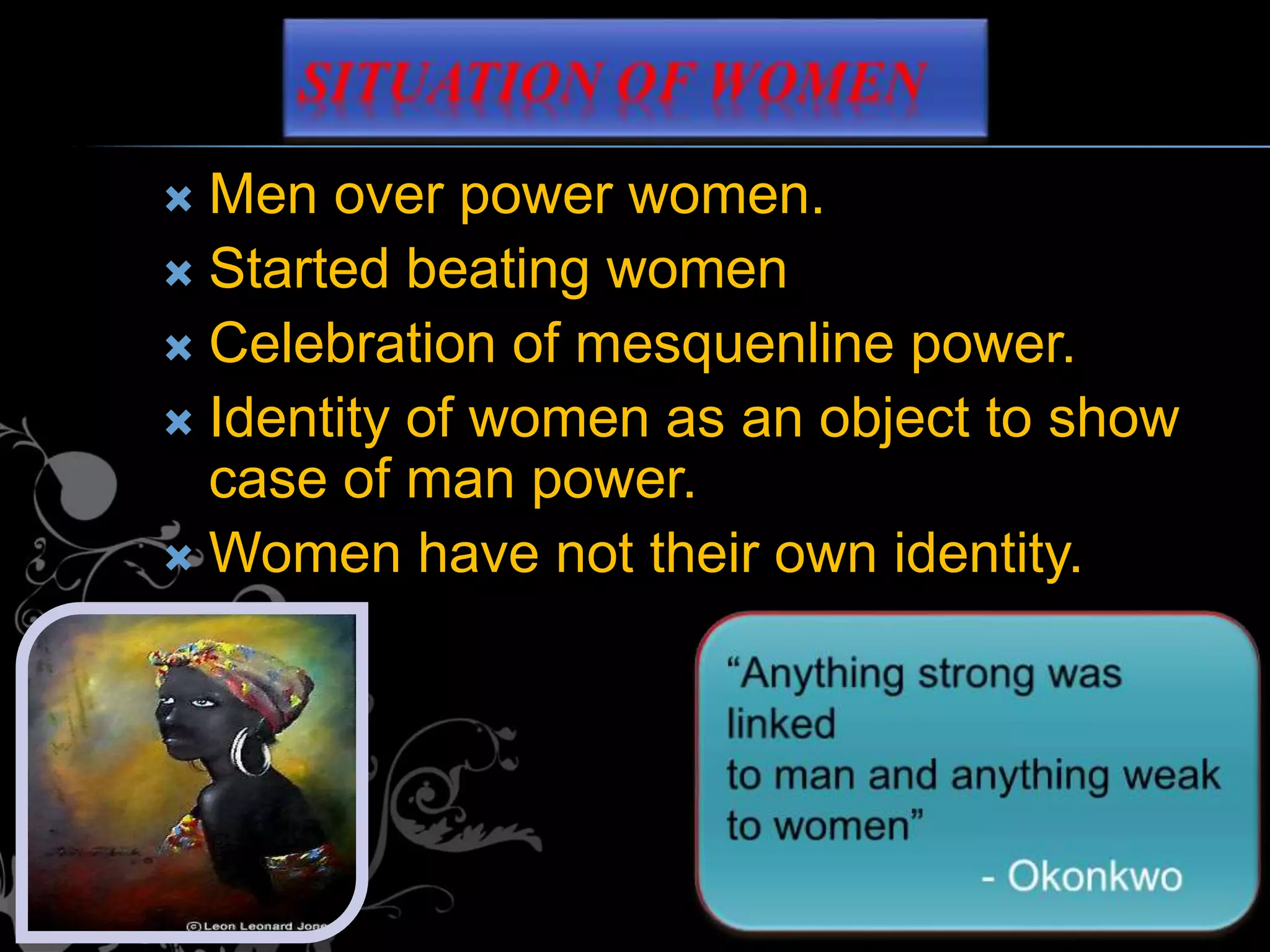 Representation of Women in African literature | PPT