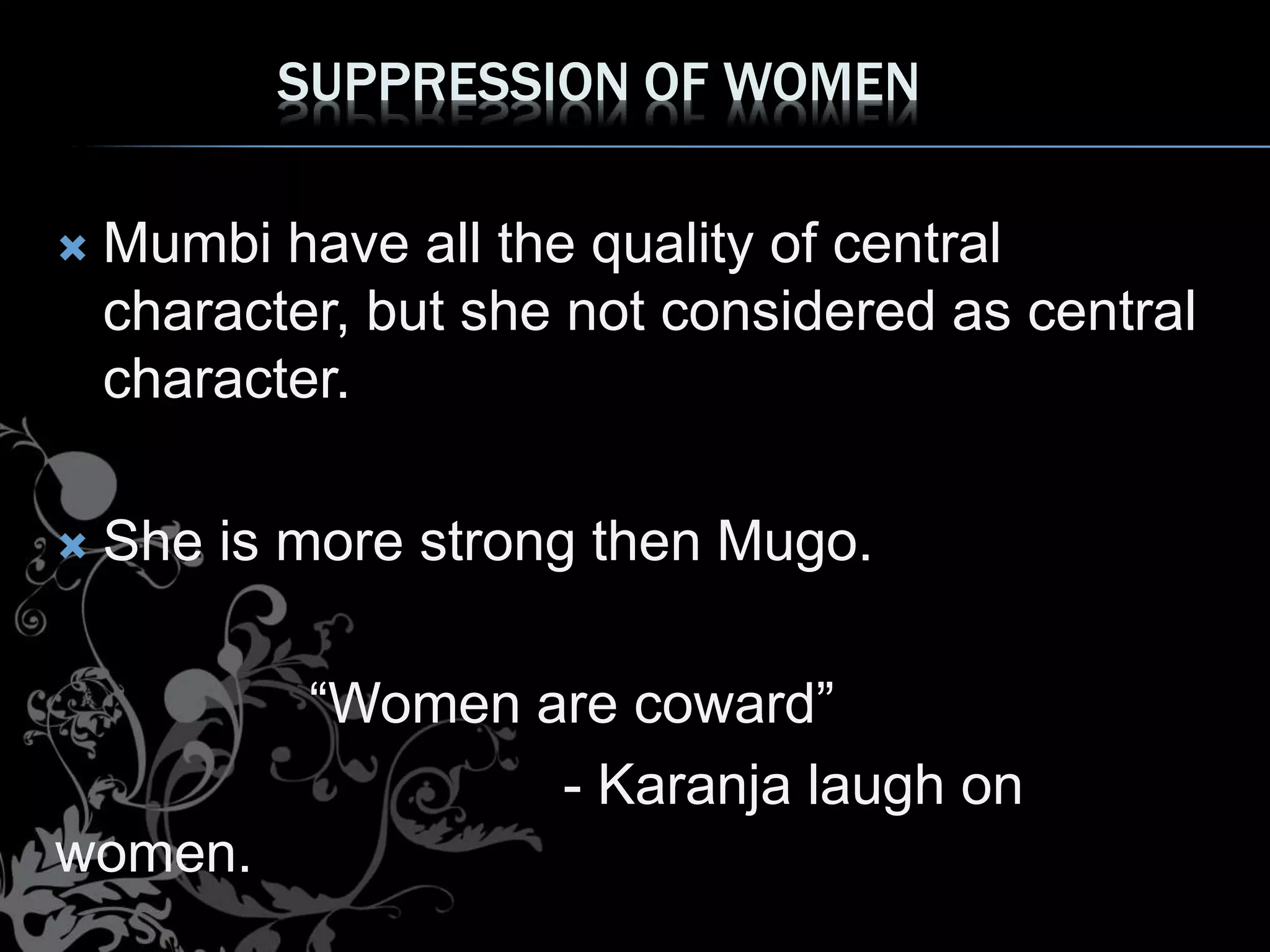 Representation of Women in African literature | PPT