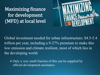 Financing the Sustainable Development Goals at local level | PPT